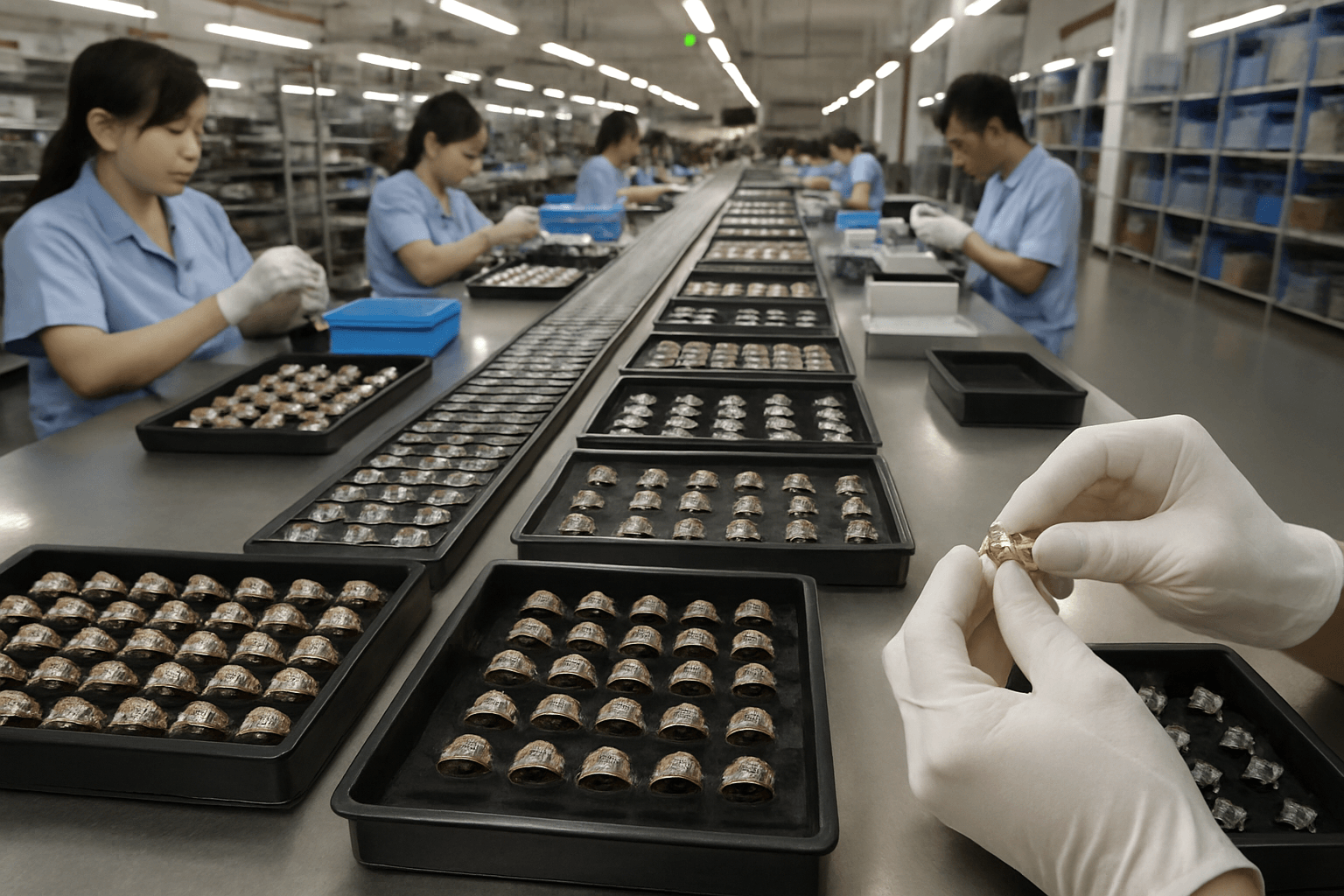 5000 Pieces a Day with Efficient Manufacturing | Jewelry Manufacture ...